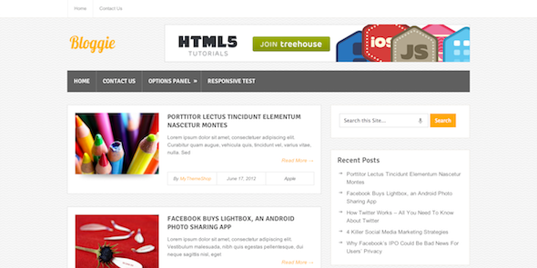 Theme Wordpress Bloggie FREE - blogs.id
